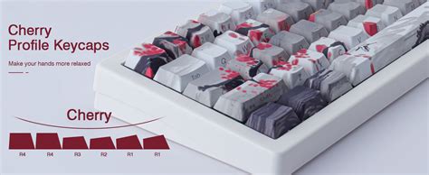 Tsungup Pbt Keycaps Side Printed Keycap Set 135 Keys Double Shot Shine Through