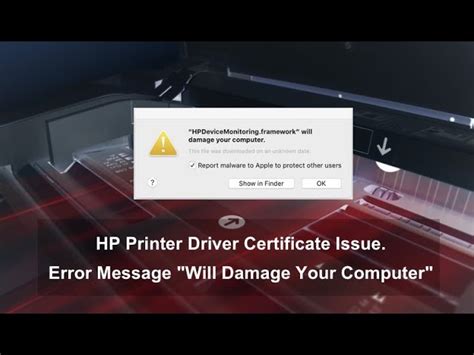 Hp Device Monitoring Framework Will Damage Your Computer This File Was Downloaded On An Unknown
