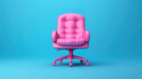 멋진 3d 렌더링 이중톤 블루 보스 사무실 의자로 보완된 생동감 넘치는 분홍색 배경 사무실 의자 배경 방석 배경 홍색 배경 이미지 Hd 사무실 의자 방석 홍색