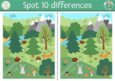 Spot The Difference Animals