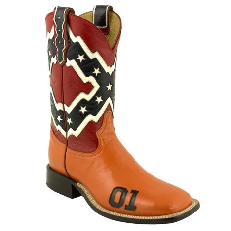 Ladys Confederate Flag Boots