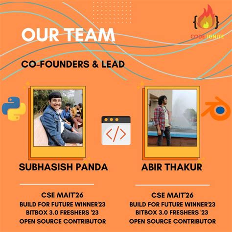 Codeignite Techinnovation Meettheteam Opensourcecontributors Code Ignite