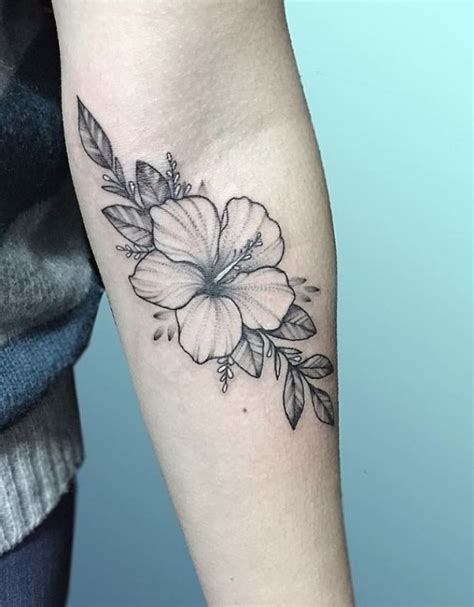 Med Tech Пост со стены Black Flowers Tattoo Hibiscus Tattoo