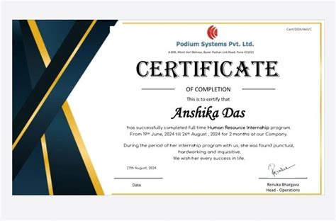 Anshika Das On Linkedin Greeting Internship Podiumsystempvtltd