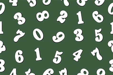 Numerical Background A Seamless Pattern Of Numbers Ideal For Schoolthemed Designs Vector