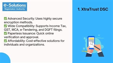Ppt Best Digital Signature Certificate Dsc Comparison Xtratrust Vsign Pantasig