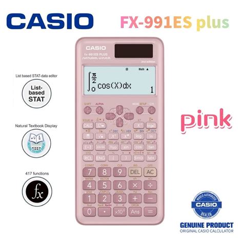 Scientific Calculator Casio Fx 991es Plus 2nd Latest Generation Solar And Battery Portable