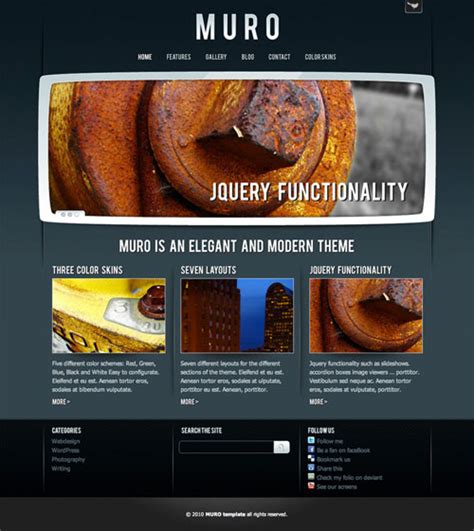 30 Free Html Web Design Templates Design Inspiration Psd Collector
