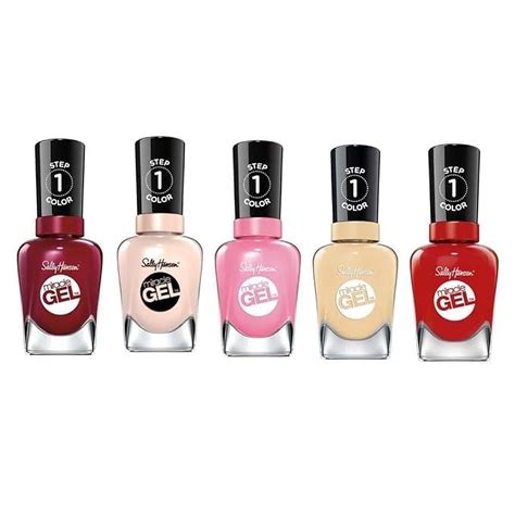 Sally Hansen Miracle Gel Nail Polish Set 5 Pack 0 5 Fl Oz Each