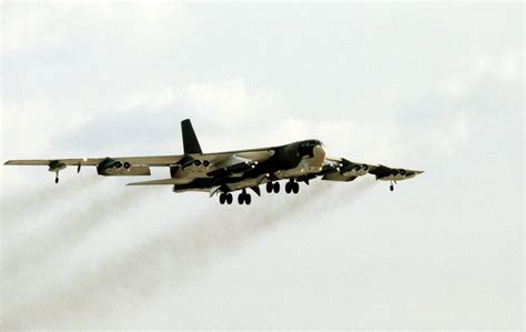 A Right Front View Of A B 52g Stratofortress Aircraft From The 416th