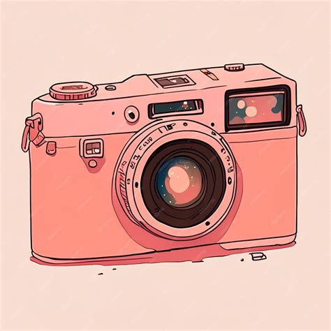 Premium Photo Aesthetics Camera Hand Drawn