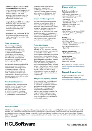 Solve Employee Experience Security And Silo Problems With HCL BigFix Workspace PDF