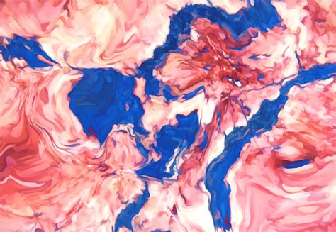 추상 인쇄 대리석 패턴이 있는 텍스처 추상적인 그림 다채로운 천연 석재 질감 장식 대리석 배경 디지털 페인팅 붉은 색조의 대리석 2d 일러스트레이션 모자이크에 대한 스톡