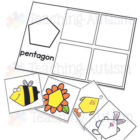 2D Shape Sorting Task Box For Spring Teaching Autism