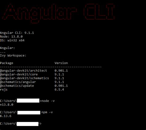 Javascript Cmd And Vs Code Shows Different Versions Of Angular When