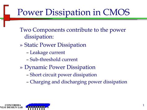Ppt Power Dissipation In Cmos Powerpoint Presentation Free Download