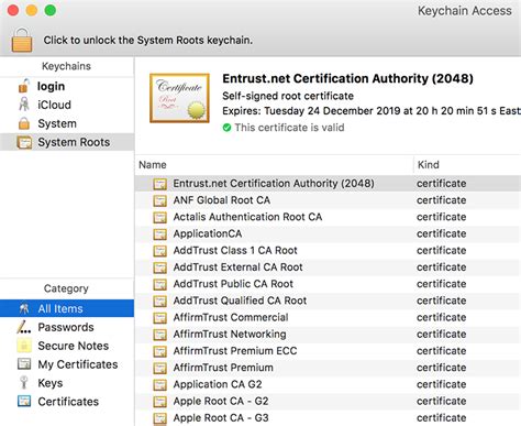 Os X El Capitan Upgrade Afterwork With Verisign Certificates Hacker