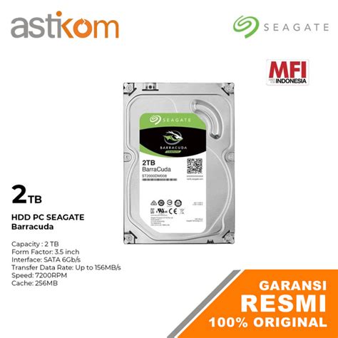 Jual Harddisk Pc Seagate Barracuda 2tb Sata 3 60gbs 35 Shopee