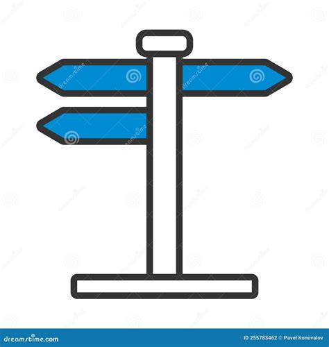 Icon Of Pointer Stand Stock Vector Illustration Of Directional 255783462
