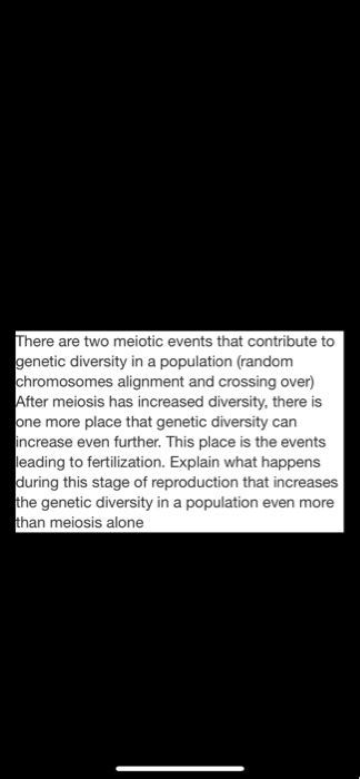 Solved There Are Two Meiotic Events That Contribute To Solved There Are Two Meiotic Events That Contribute To