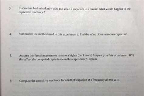 Solved If Someone Had Mistakenly Used Too Small A Capacitor Solved If Someone Had Mistakenly Used Too Small A Capacitor