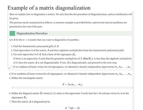 Solved Done Lab Activity On The Matrix Diagon Example Of