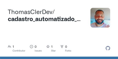 Github Thomasclerdevcadastroautomatizadodeprodutoscompython