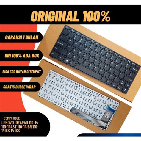 Jual Keyboard Laptop LENOVO Ideapad 110 14AST 110 14IBR 110 14ISK Beda Dgn 100 14 Biasa