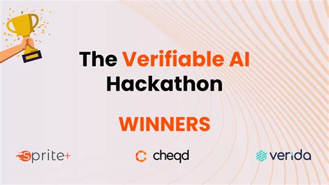 Congratulations To The Verifiable Ai Hackathon Winners Cheqd