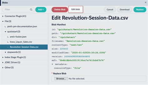 Use The Blob Editor Legacy Lucidworks Documentation