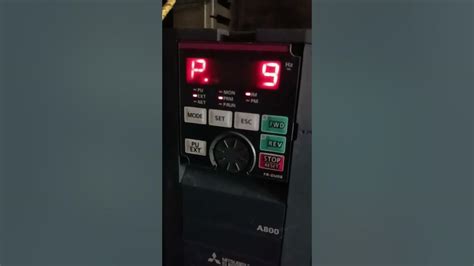 Mitsubishi A800 Vfd Parameter Setting System Youtube