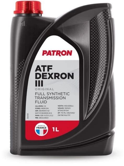 Масло трансмиссионное Patron ATF Dextron III Original АКПП ...