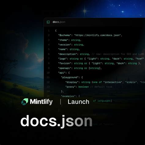 Mintlify On Linkedin Introducing Docsjson Weve Overhauled How To