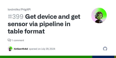 get device and get sensor via pipeline in table format · issue 399