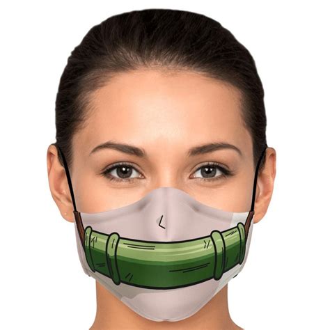Nezuko Pattern V Demon Slayer Premium Carbon Filter Face Mask Demon Slayer Stuff