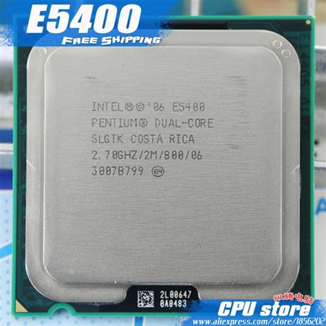 Intel Pentium Dual Core E5400 CPU Processor 2 7Ghz 2M 800GHz Socket 775 Free Shipping In