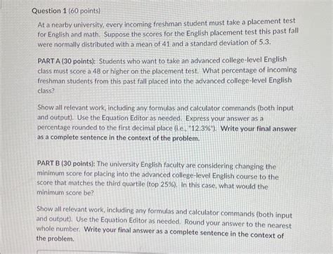 solved question 1 60 points at a nearby university every