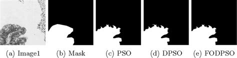 final segmented outputs for a sample image from the data set five