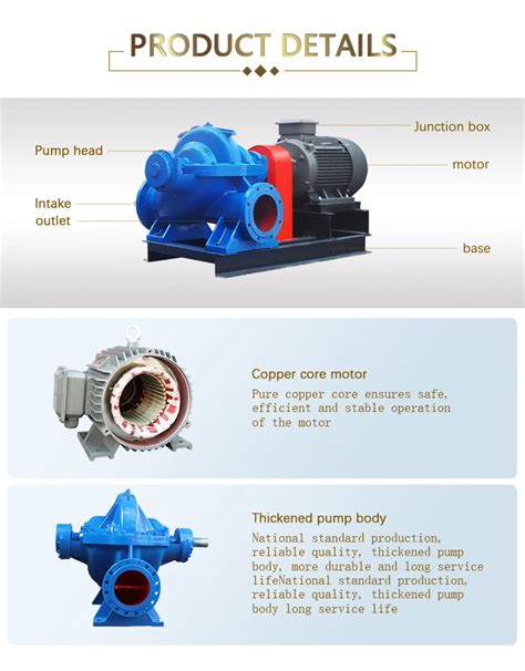 Single Stage Double Suction Centrifugal Pump Double Suction High Flow Centrifugal Pump Buy