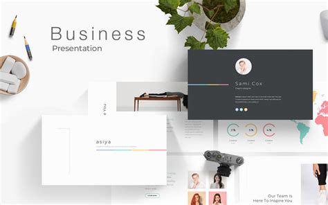 Colorful And Clean Minimal Powerpoint Template