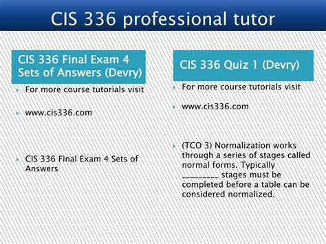 Ppt Cis 336 Successful Learningcis336dotcom Powerpoint Presentation