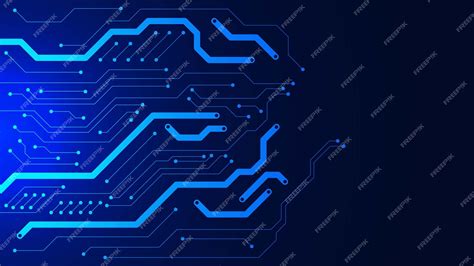 Premium Vector Electronic Circuit Board Texture Background For