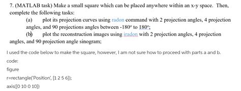Solved MATLAB Task Make A Small Square Which Can Be Chegg