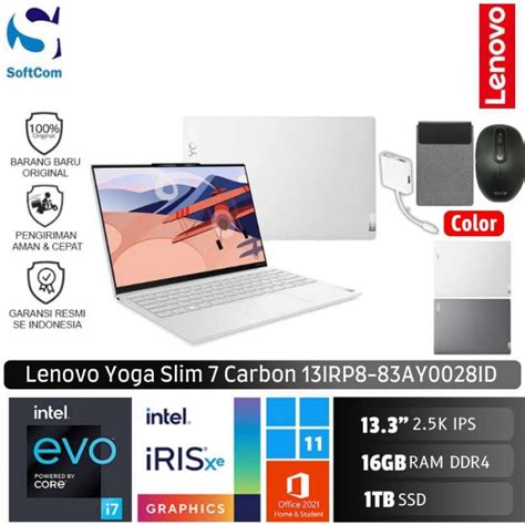 Jual Lenovo Yoga Slim Carbon Rid Id Ultrabook Core I P Evo Gb Tb K Touch