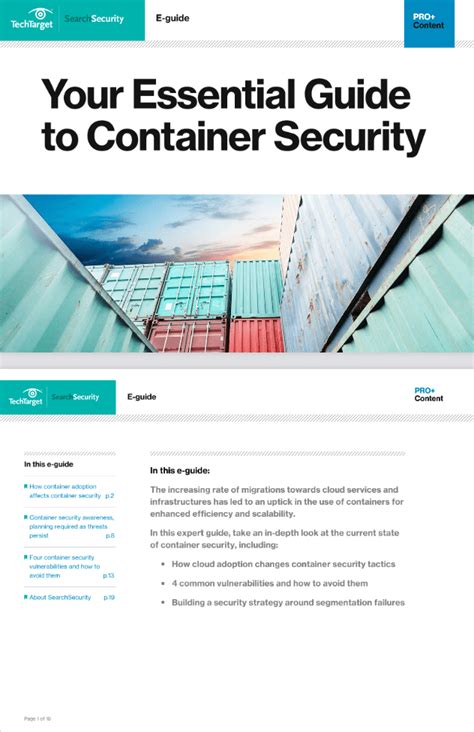 Your Essential Guide To Container Security Techprospect