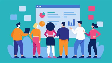 Data Collaboration A Group Of Diverse People Gathered Around A Large