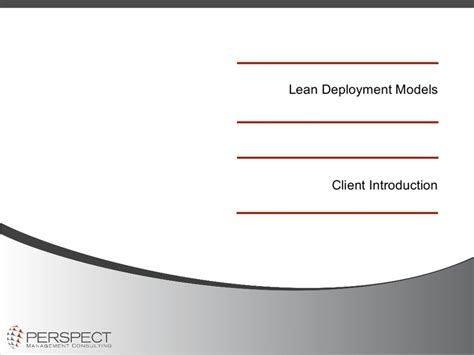 Lean Deploymentmodels By Colin Mcallister Perspect Via Slideshare Value Stream Mapping