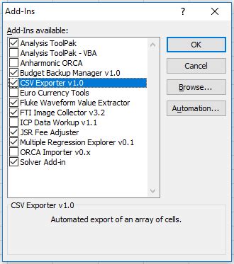 Excel Addins Setting The Name Description From Python Import