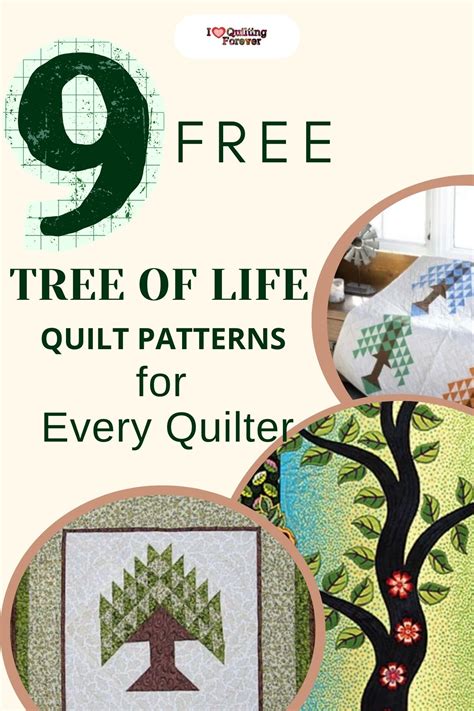 Top 9 Free Tree Of Life Quilt Patterns 6 Bonus Patterns For Sale I Love Quilting Forever