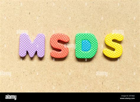 Foam Alphabet Letter In Word Msds Abbreviation Of Material Safety Data Sheet On Wood